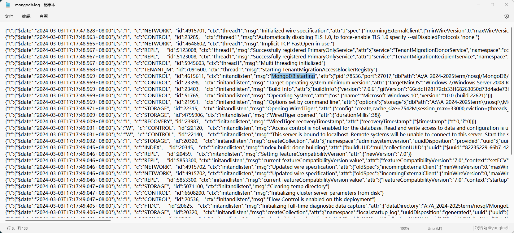 NoSQL--2.MongoDB配置（Windows版）_window如何指令启用nosql-CSDN博客