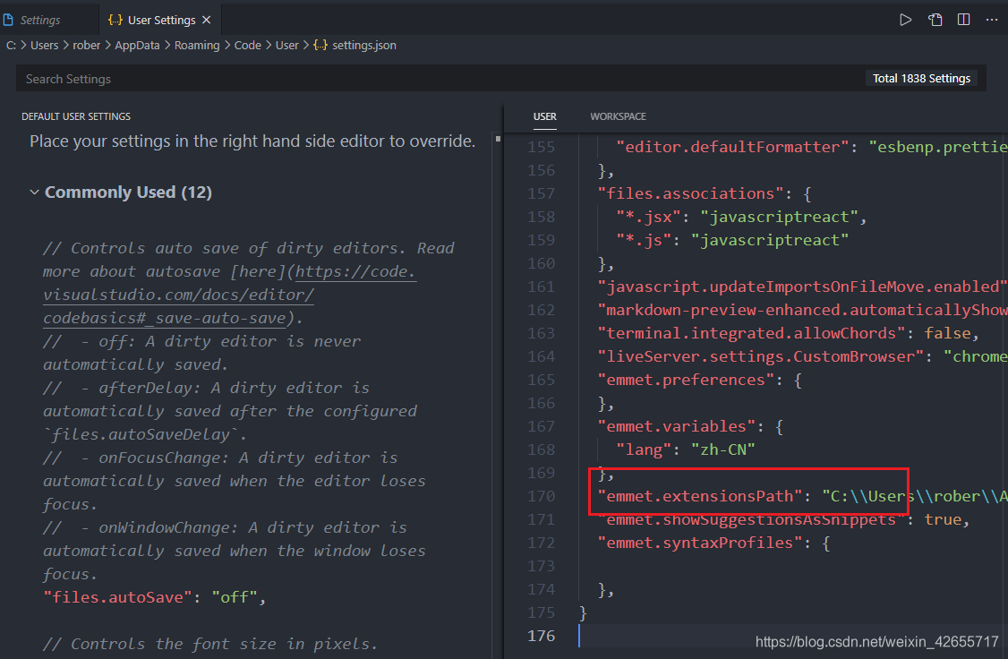VSCode中Emmet修改默认html或css模板snippets_vscodevue代码emmet snippets.json-CSDN博客