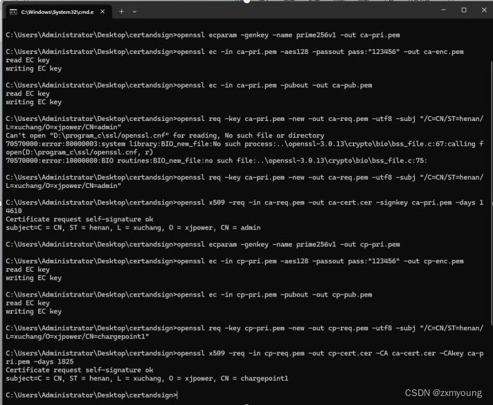 证书和签名的使用步骤_cert.pem-CSDN博客