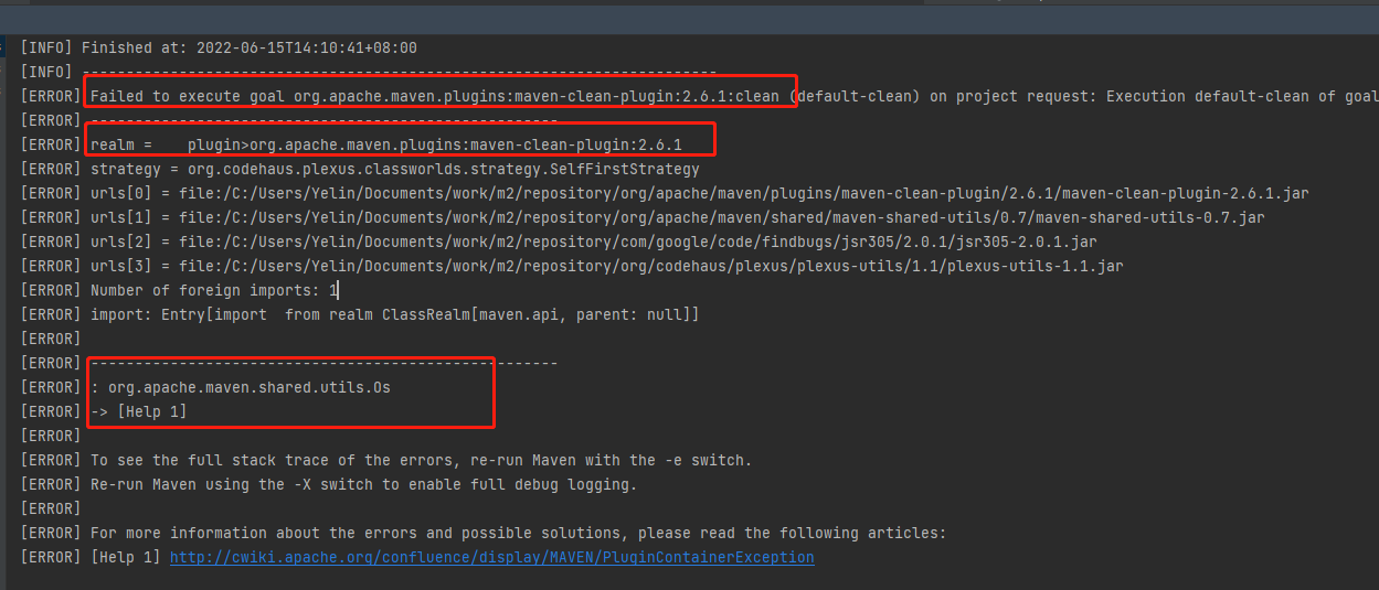 【已解决】在clean、packeage、install的时候报错：org.apache.maven.shared.utils.Os-CSDN博客