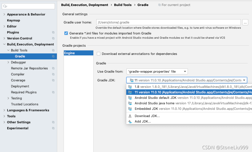 Android Gradle plugin requires Java 11 to run. You are currently using ...