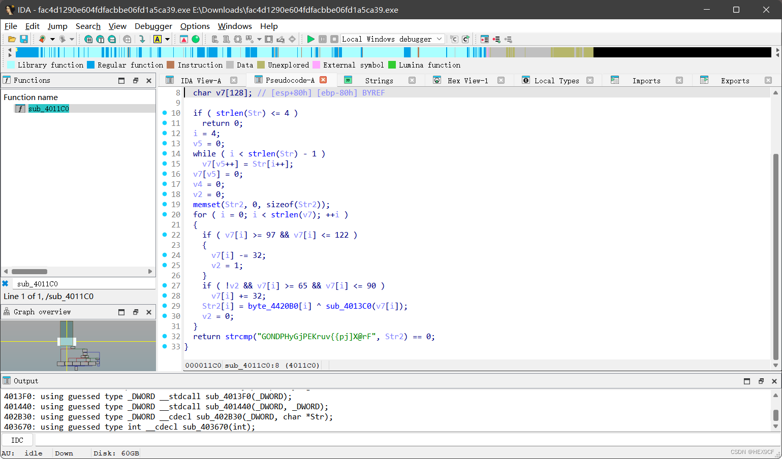 【CTF Reverse】XCTF GFSJ0004 IgniteMe Writeup（反编译+逆向工程）_big sec. 01 [ .text ]-CSDN博客