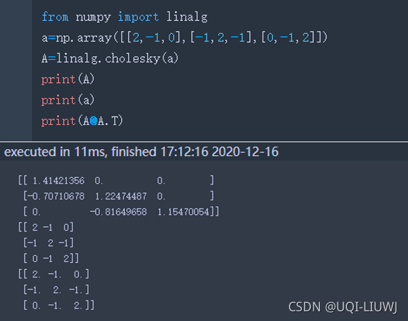 numpy笔记 linalg-CSDN博客