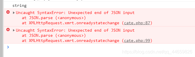 【解决】uncaught Syntaxerror Unexpected End Of Json Input At Jsonparse Csdn博客