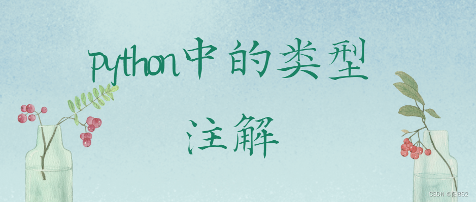 Python中的类型注解python 类型注解 Csdn博客