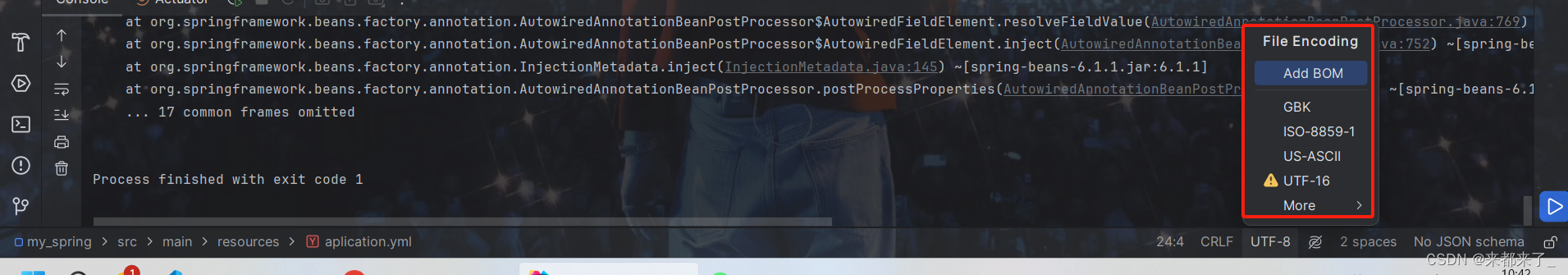 Spring Boot解决 ERROR org.springframework.boot.SpringApplication - Application run failed_org ...