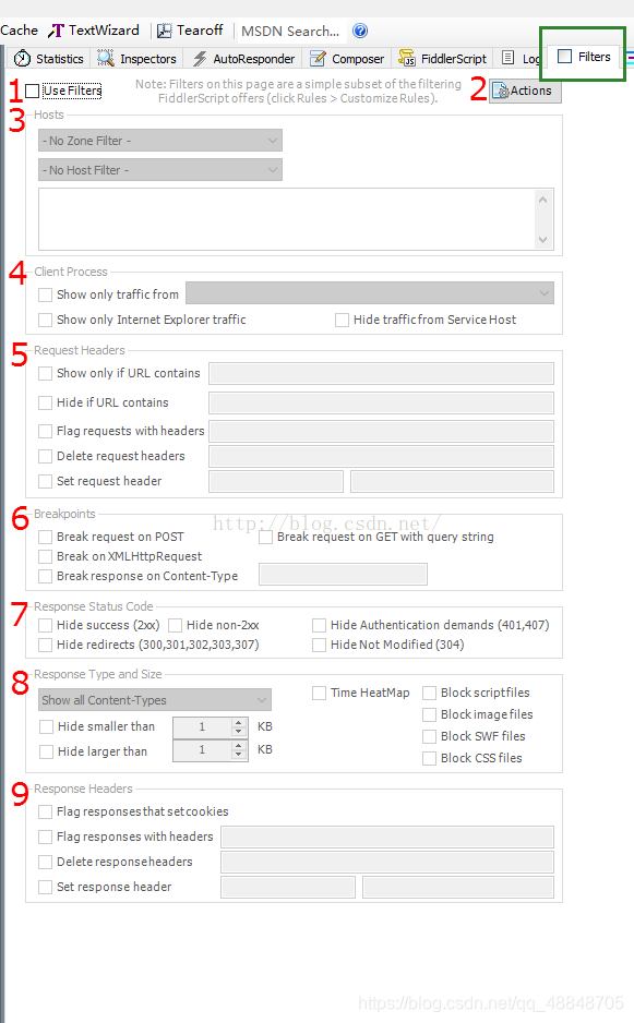 Fiddler4抓包筛选条件方法_fiddler4过滤-CSDN博客