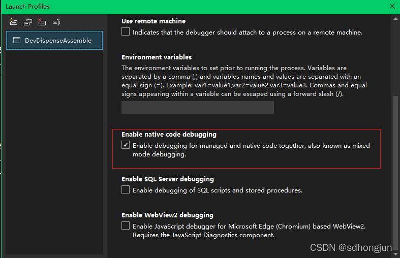 VS2022 .netcore启用本地代码调试_要检查本机对象,请启用本机代码调试-CSDN博客