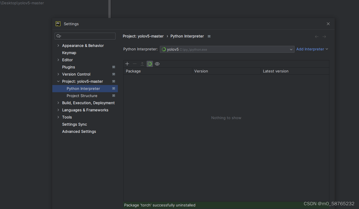 pycharm python interpreter nothing to show_pycharm 25.1 show parameter name hints在哪-CSDN博客