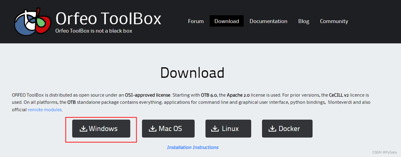 Orfeo ToolBox初探（一）Windows系统下绑定OTB至python3-CSDN博客