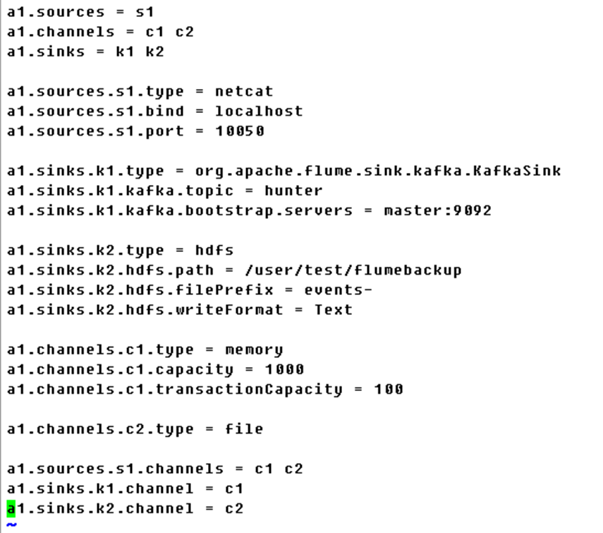 Flume多路复用模式把接收数据注入kafka 的同时，将数据备份到HDFS目录_flume多路复用 hdfs kafka-CSDN博客