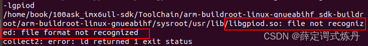 .so: file not recognized: file format not recognized-CSDN博客