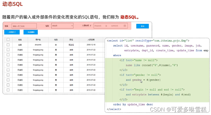 JavaWeb Day09 Mybatis-基础操作02-XML映射文件&动态SQL_动态sql和xml映射文件-CSDN博客