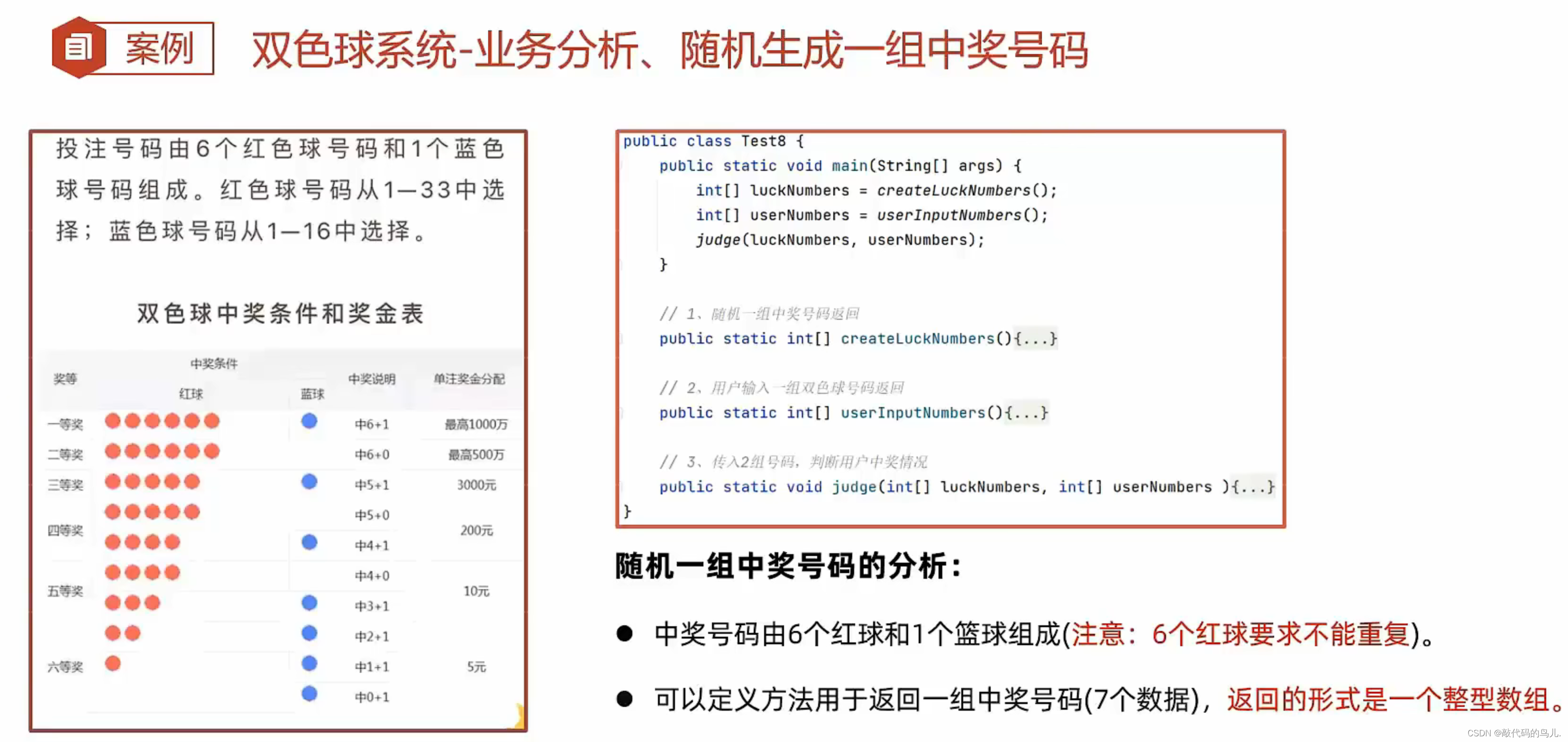Java实现彩票投注系统：随机生成与用户输入的中奖号码比对,-CSDN博客