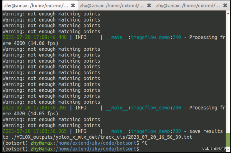 BOT_SORT复现（Ubuntu20.04）_bot sort-CSDN博客