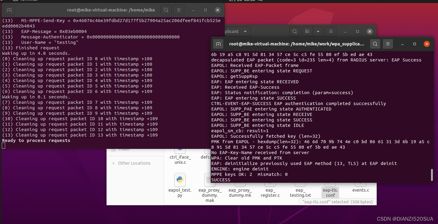 EAP-TLS实验之Ubuntu20.04环境搭建配置（FreeRADIUS3.0）(四)_freeradius 3.0版本官方手册-CSDN博客