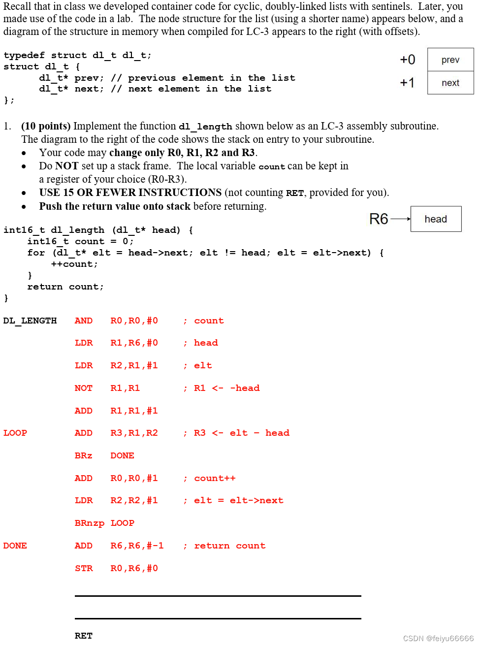 Patt&Patel-“Introduction to Computing Systems“（3）期末样卷题目解析：C语言与汇编语言转化 ...