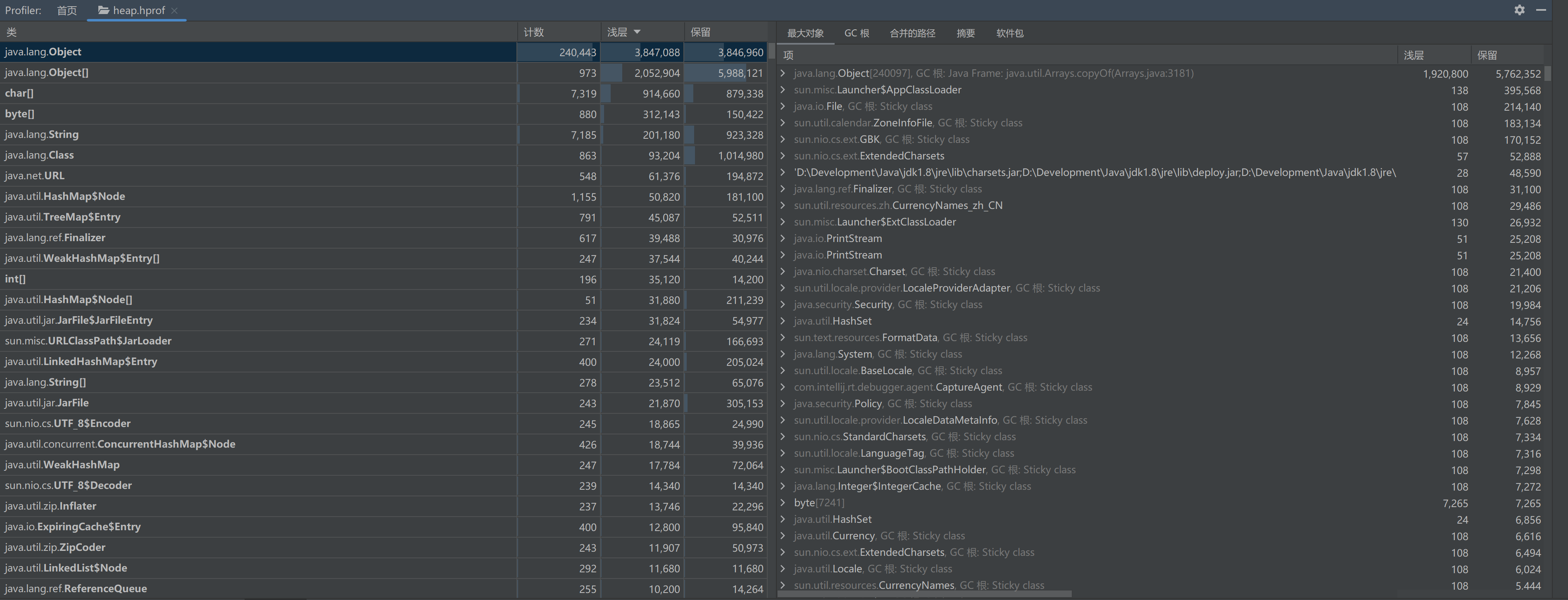 JVM之内存Heap Dump文件与GC日志分析_heapdump.hprof-CSDN博客