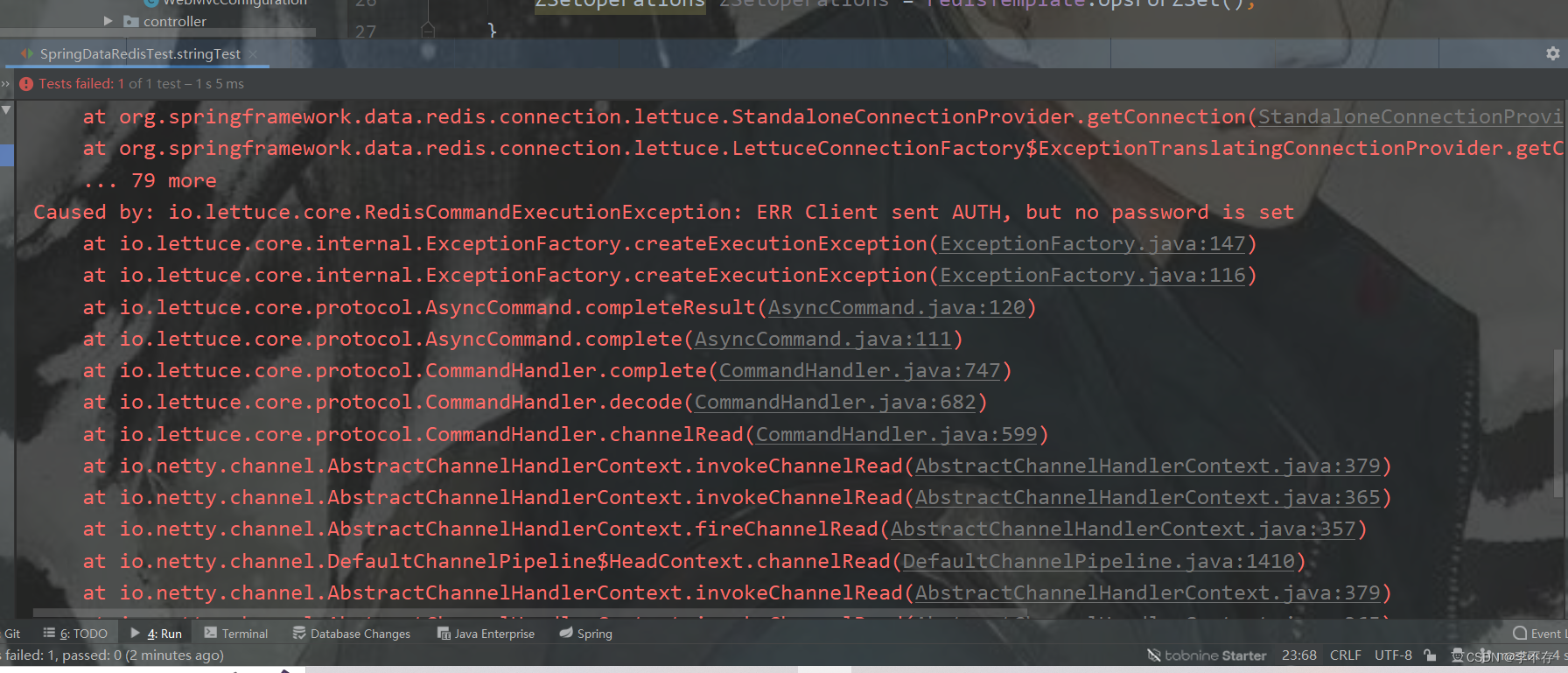 idea连接Redis报错Unable to connect to Redis_intellij idea unable to connect to redis;-CSDN博客