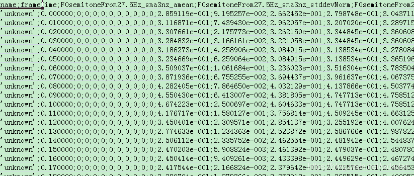 OpenSmile提取eGeMAPS 特征集-CSDN博客