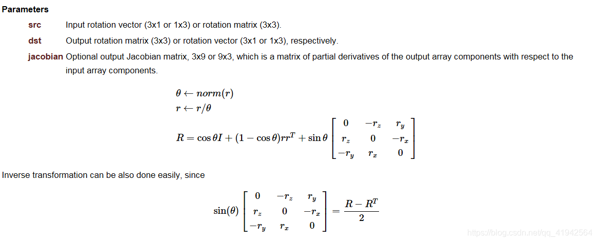 花老湿OpenCV学习：Rodrigues()的使用_opencv rodrigues-CSDN博客