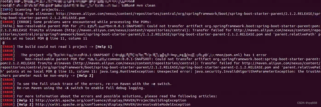 Ubuntu下mvn clean、mvn install等maven命令报错_ubuntu配置maven报错-CSDN博客