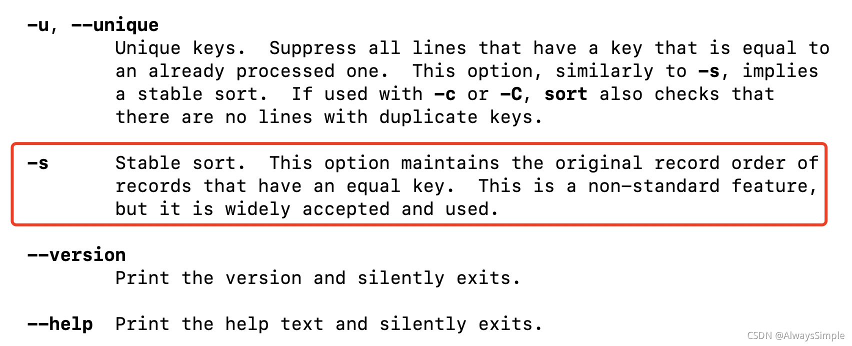 Linux shell sort实现稳定排序_sort命令相等时保持原顺序-CSDN博客
