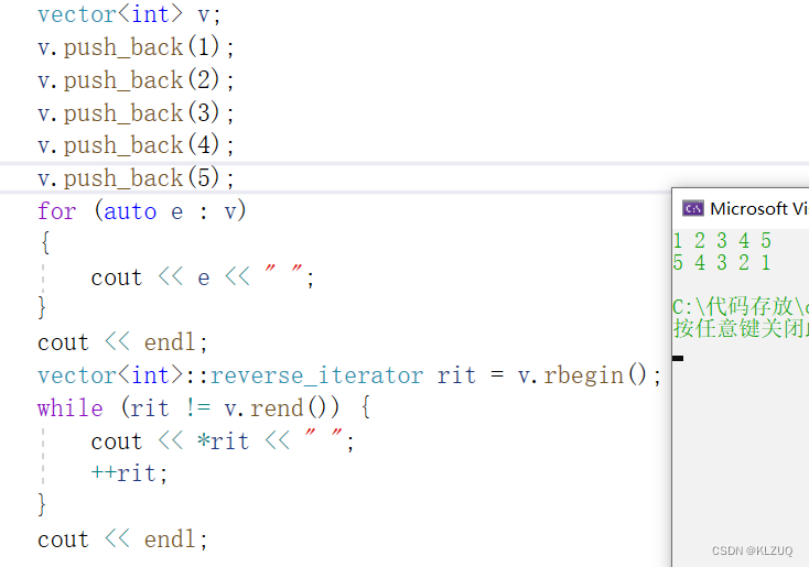 C++实现反向迭代器：从list和vector出发-CSDN博客
