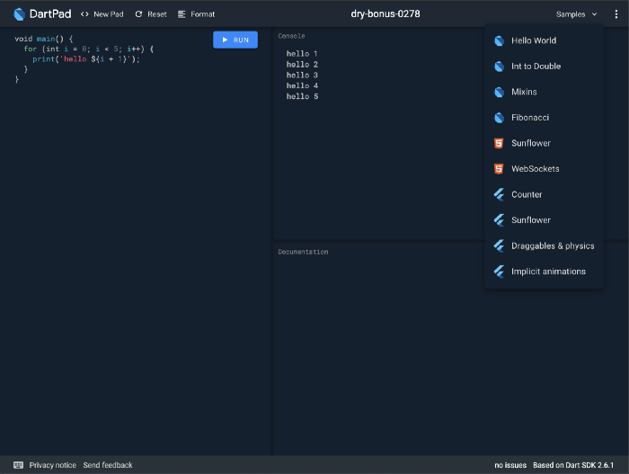 Dart 官方开源的在线编辑器，还能跑 Flutter-CSDN博客