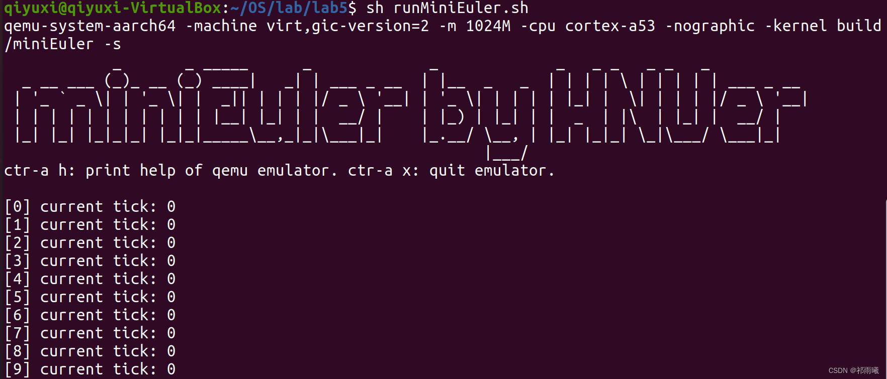 HNU-操作系统OS-实验lab5 时钟Tick_osgicdisableint-CSDN博客