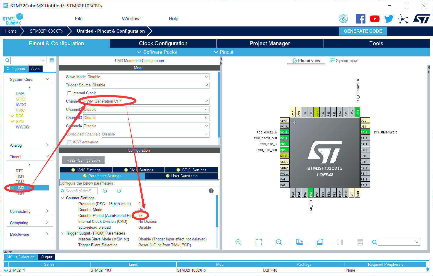 如何使用STM32F103C8T6驱动WS2812(PWM+DMA)_stm32驱动ws2812-CSDN博客