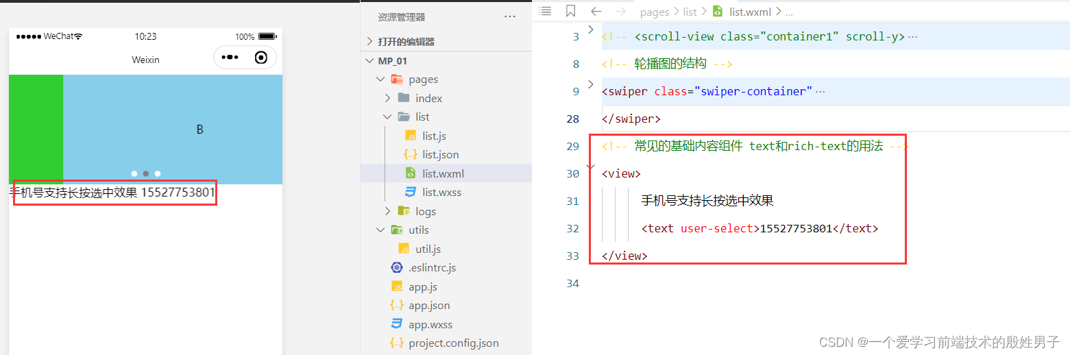 Day02--text和rich-text组件的基本使用_这个t:sections.rich-text作用-CSDN博客