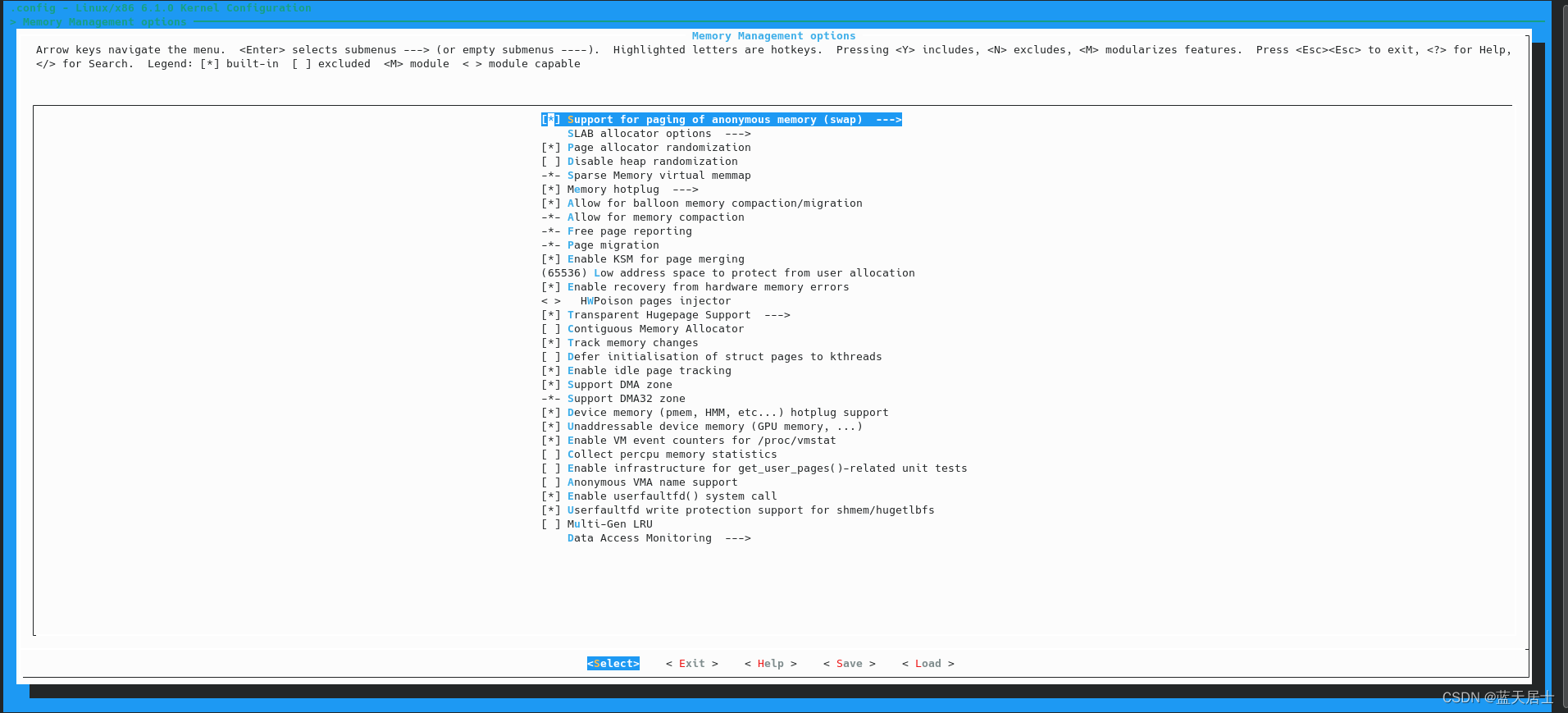 Linux内核中内存管理相关配置项的详细解析1_support for paging of anonymous memory-CSDN博客
