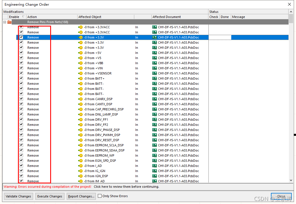 AD原理图更新到PCB，Failed to match-CSDN博客