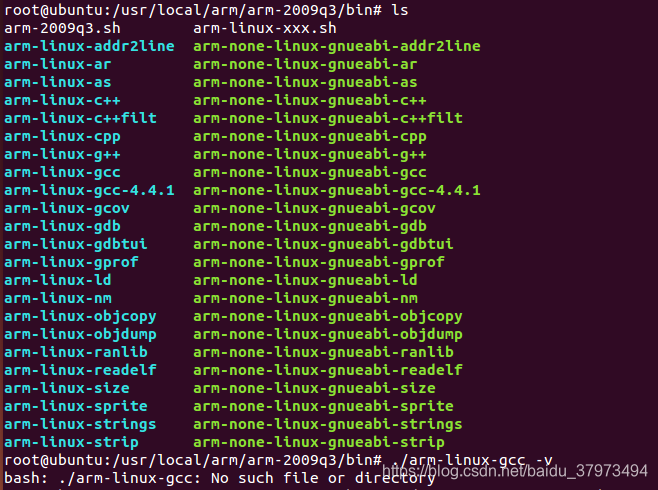 【linux】安装交叉编译链arm-2009q3出现问题：bash: ./arm-linux-gcc: No such file or directory_arm-2009q3.-CSDN博客