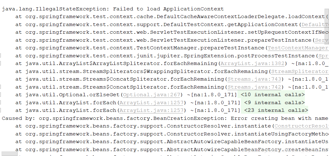 SpringBoot报错Failed to load ApplicationContext的原因_springboot为什么加上事务配置会出现failed to load ...