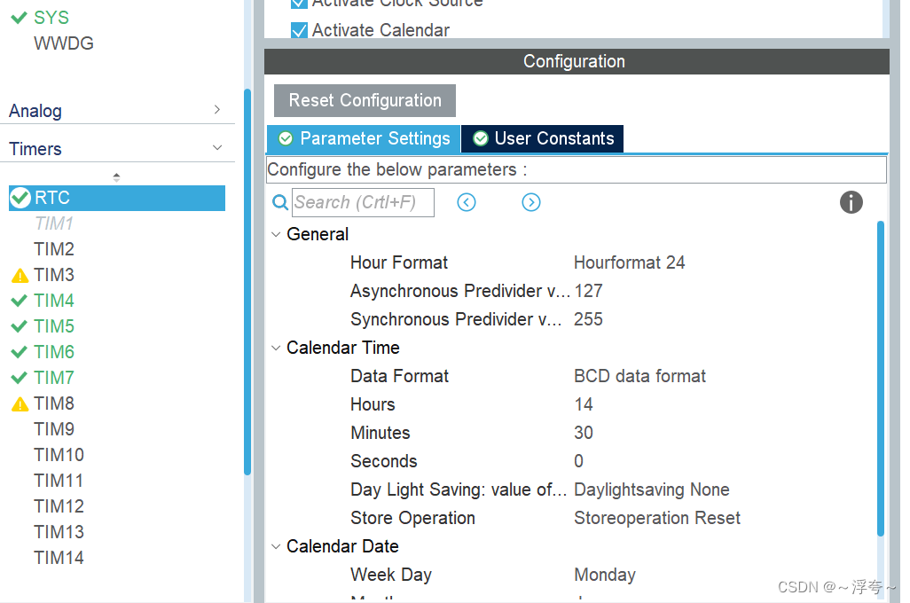 STM32F407+CubeMx实现RTC功能_cubemx rtc-CSDN博客