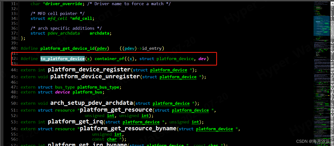 2023-07-20 linux platform_set_drvdata、platform_get_drvdata和i2c_set_clientdata i2c_get_clientdata ...