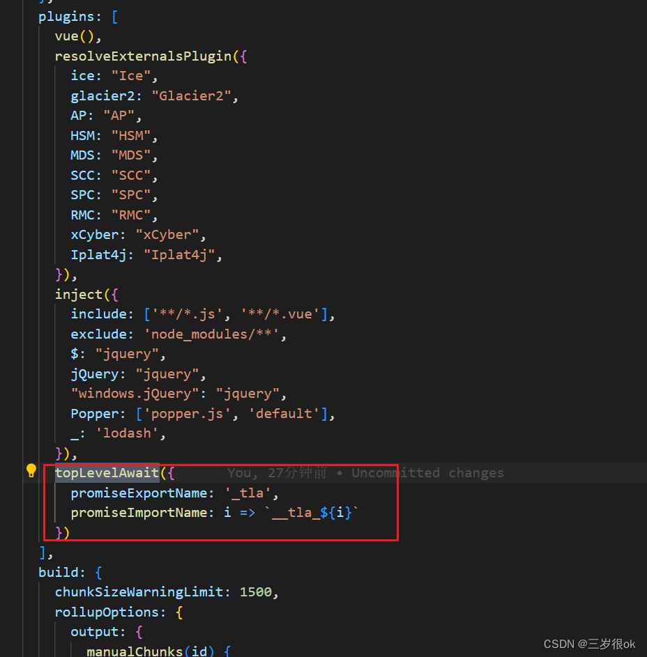 Vue CLI在 CommonJS 模块中不支持顶级 await 语法的解决办法_module format "umd" does not support top-level awa-CSDN博客