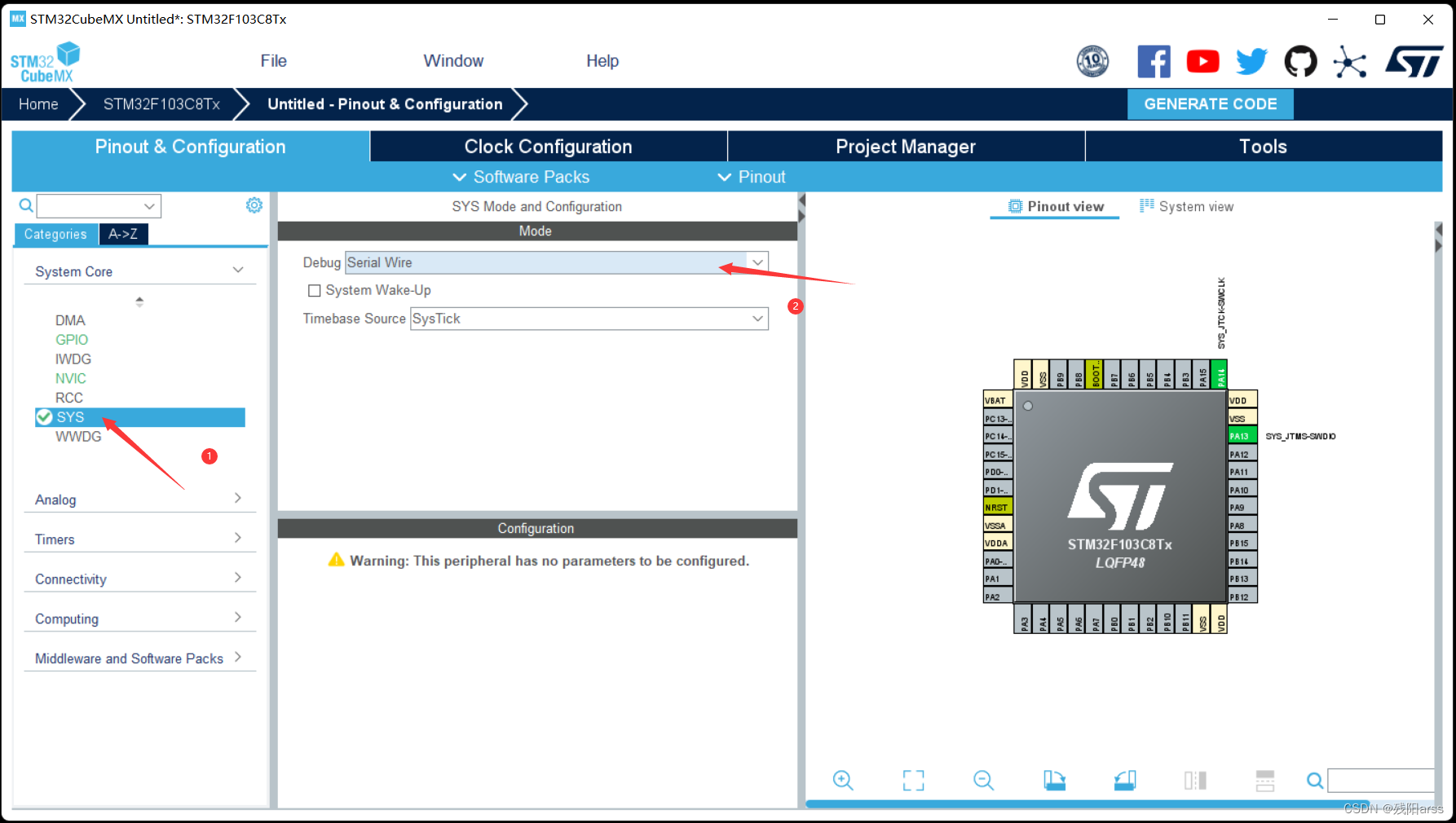 基于stm32f103的HAL库CAN通信控制3508电机开环转动，以及Cube软件如何配置。_stm32f103 hal can-CSDN博客