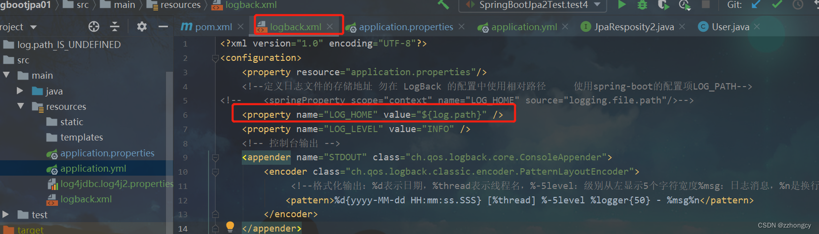 SpringBoot项目在logback.xml中读取配置中的日志路径问题_logback读取不到yml-CSDN博客