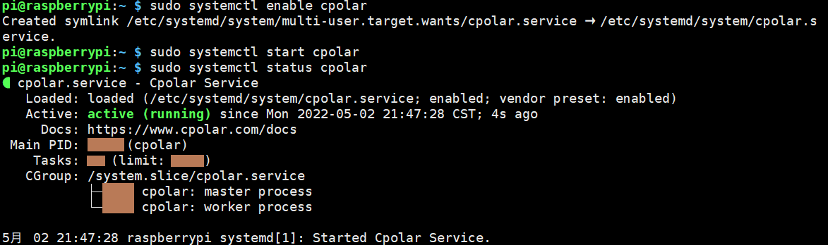 【树莓派开发】使用cpolar实现内网穿透，远程访问在家里的树莓派_cploar 类似-CSDN博客