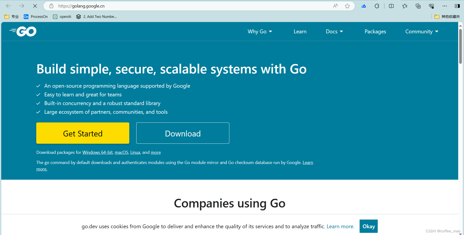 Go语言学习_golang官方文档下载-CSDN博客