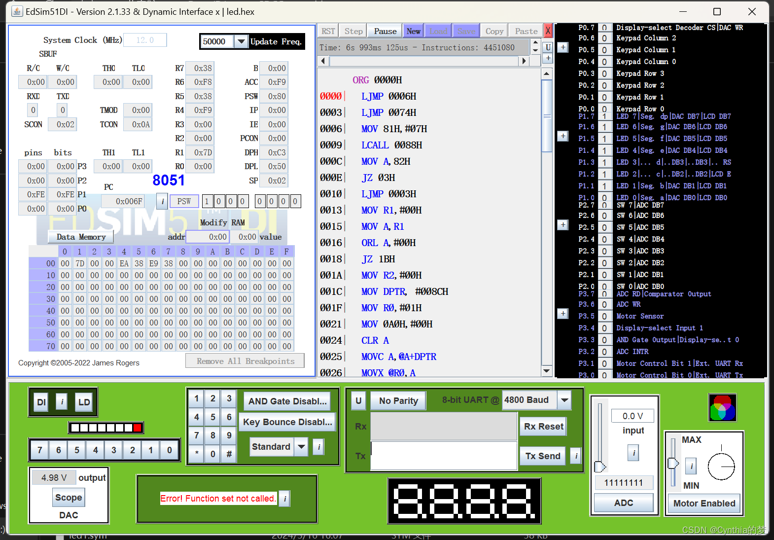 沉浸式学习51单片机（2）--基于SDCC和Edsim51的代码仿真-CSDN博客