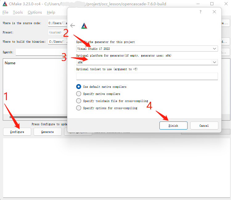 Open CASCADE学习|基于visual studio 2022编译源码_opencascade+visual studio-CSDN博客