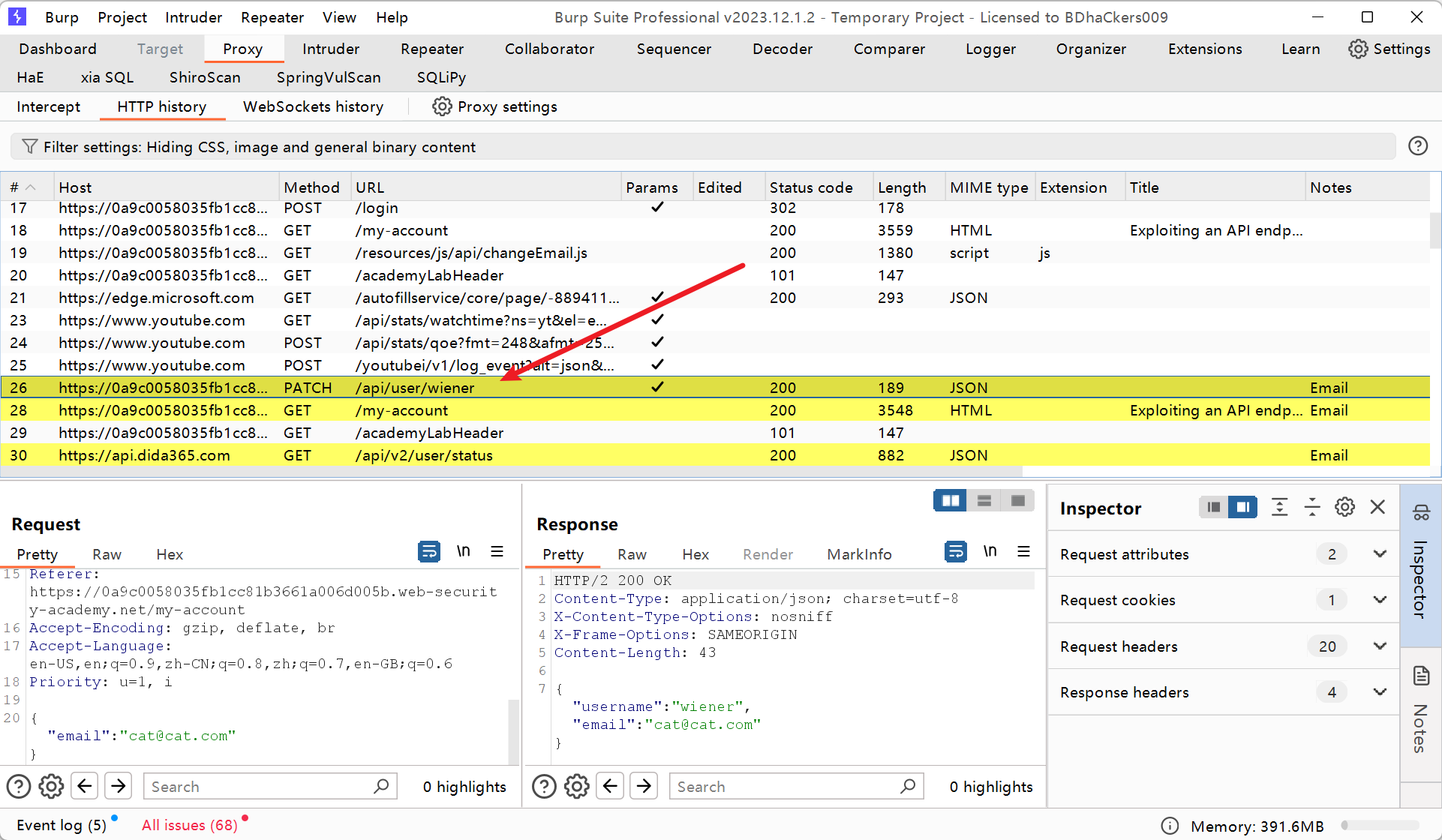 Lab_ Exploiting an API endpoint using documentation_lab: exploiting an ...