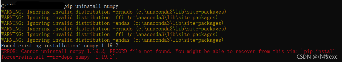 import pandas as pd结果报错AttributeError: module “numpy“ has no attribute “adarray“_import pandas ...