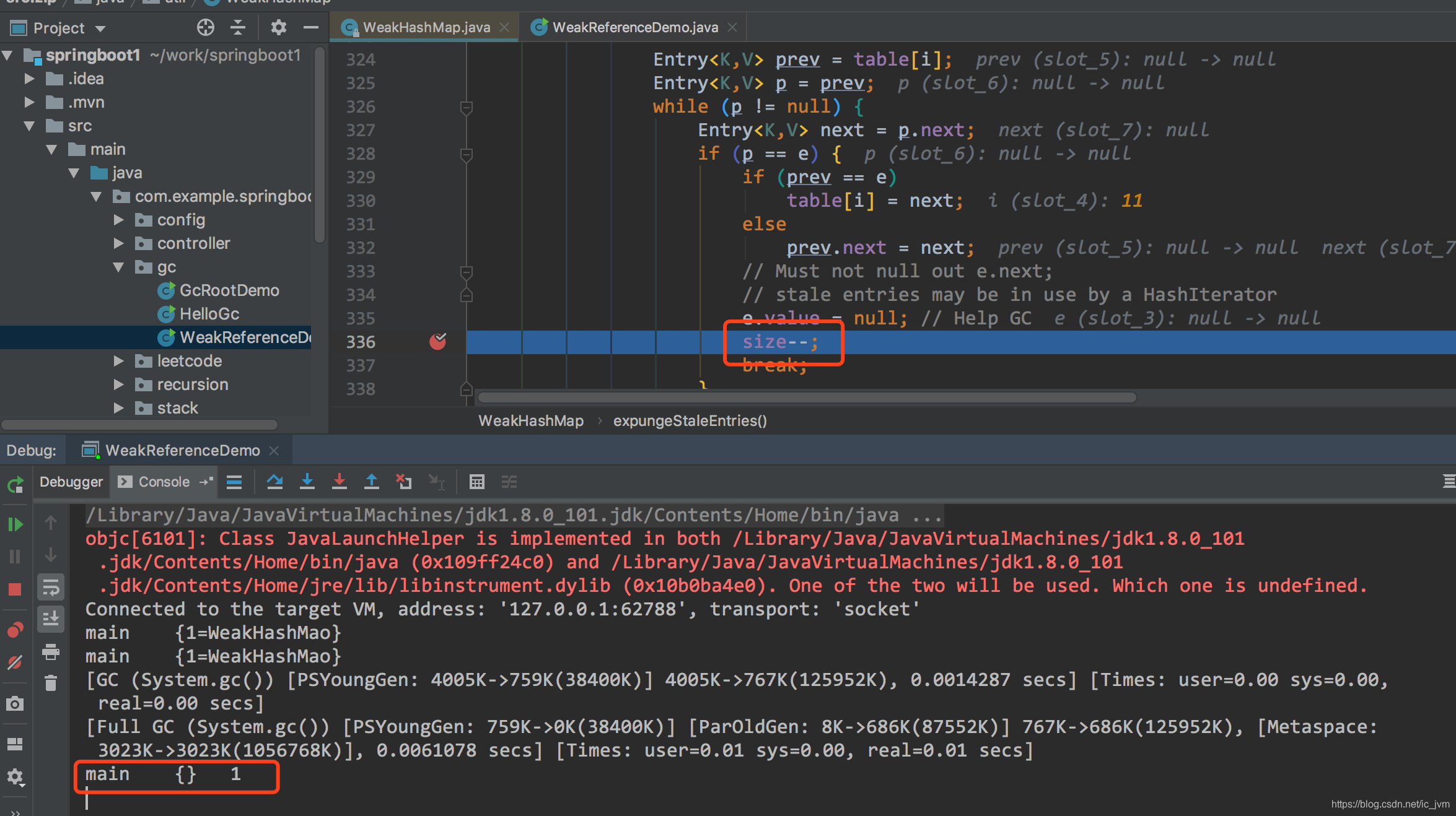 关于WeakHashMap的垃圾回收的问题_java.util.weakhashmap$entry gc 垃圾回收-CSDN博客