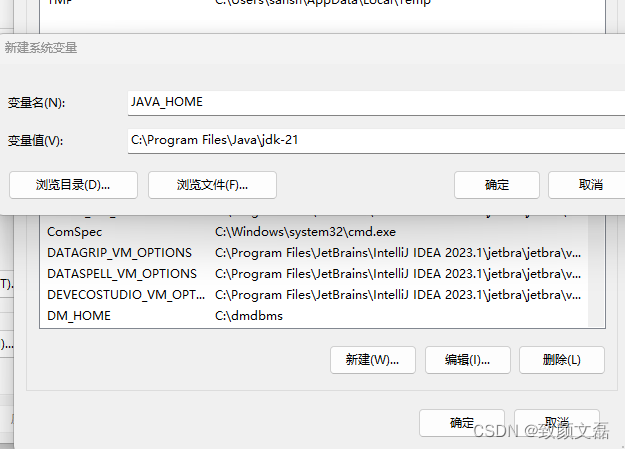 java JDK(21)安装_java21 jre-CSDN博客
