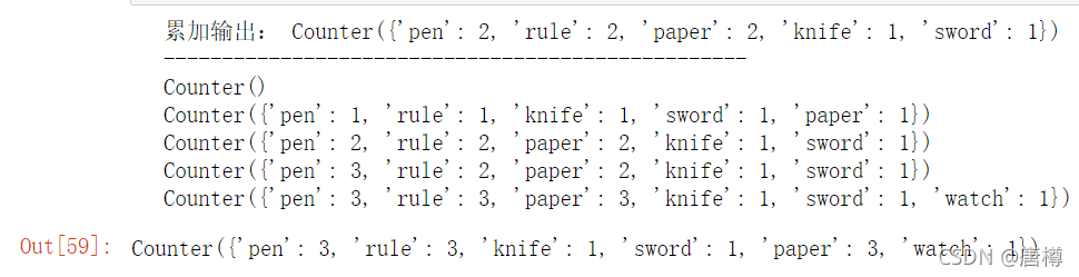 Python: Counter计数器的用法，去重、统计次数_counter(str)-CSDN博客